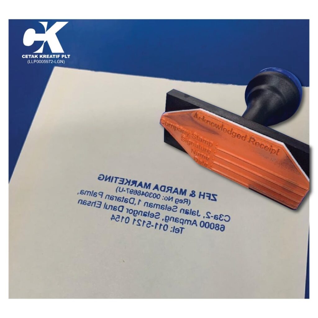 Normal Handle Rubber Stamp – EzyPrintAmpang