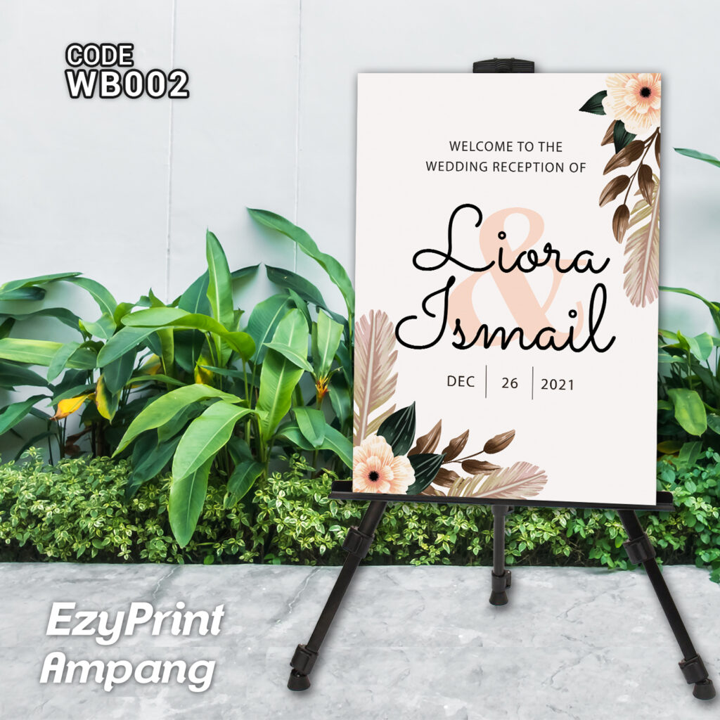 Wedding Signage / Welcome Board – EzyPrintAmpang