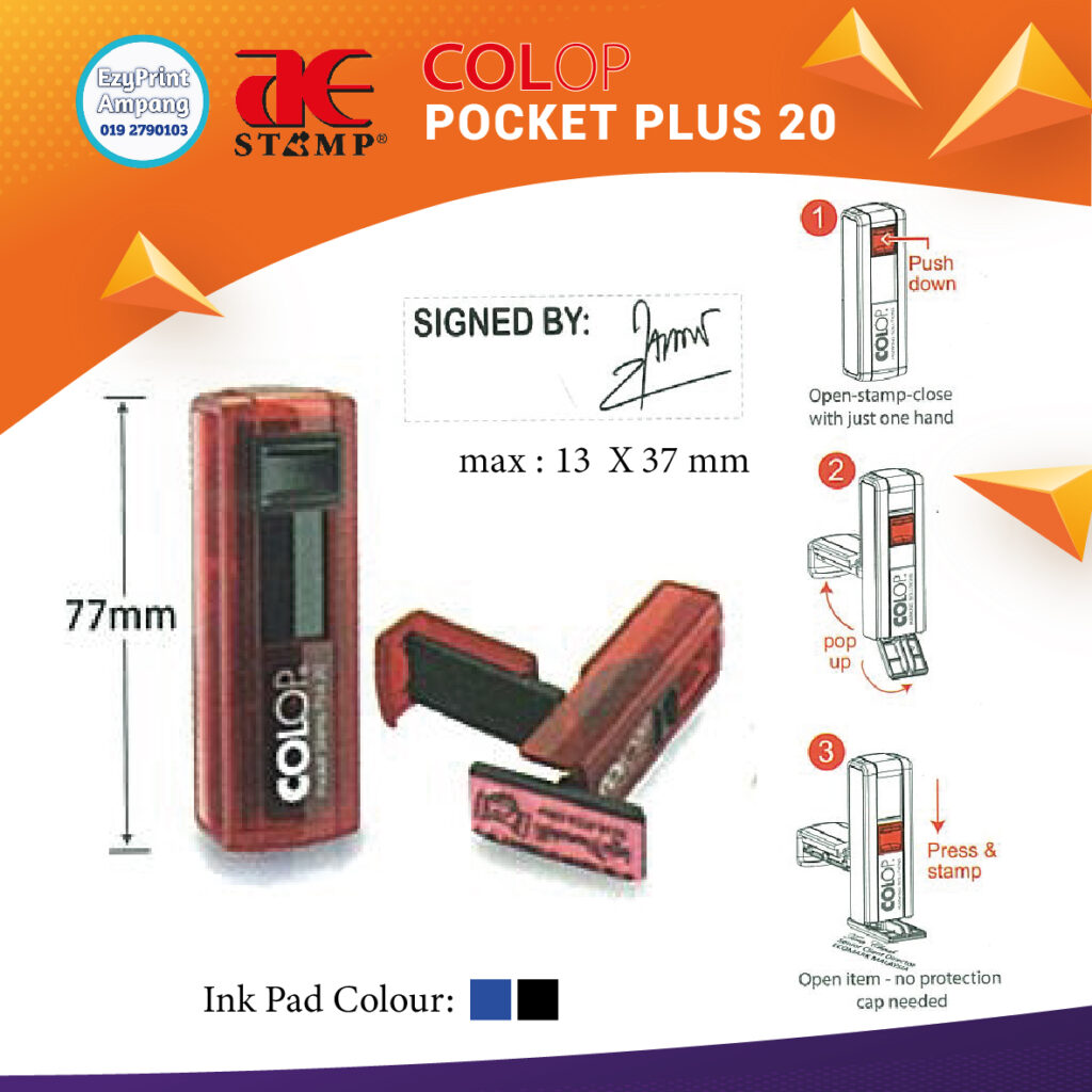 Self Ink -Pocket Stamp – EzyPrintAmpang